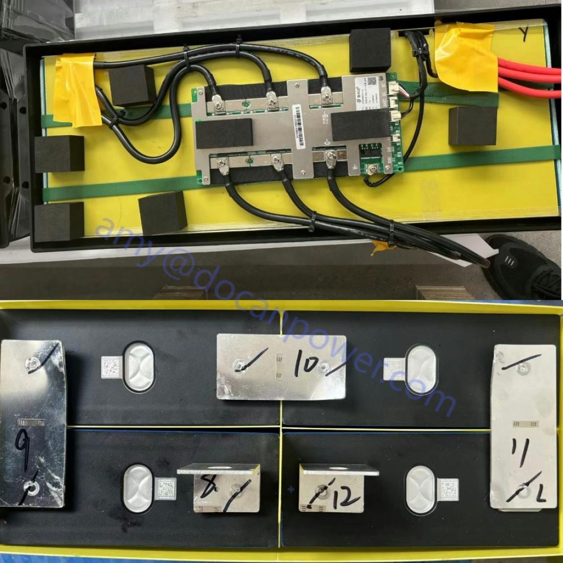 12V Lithium Battery Pack - Docan 12.8V 100Ah LiFePO4 with BMS