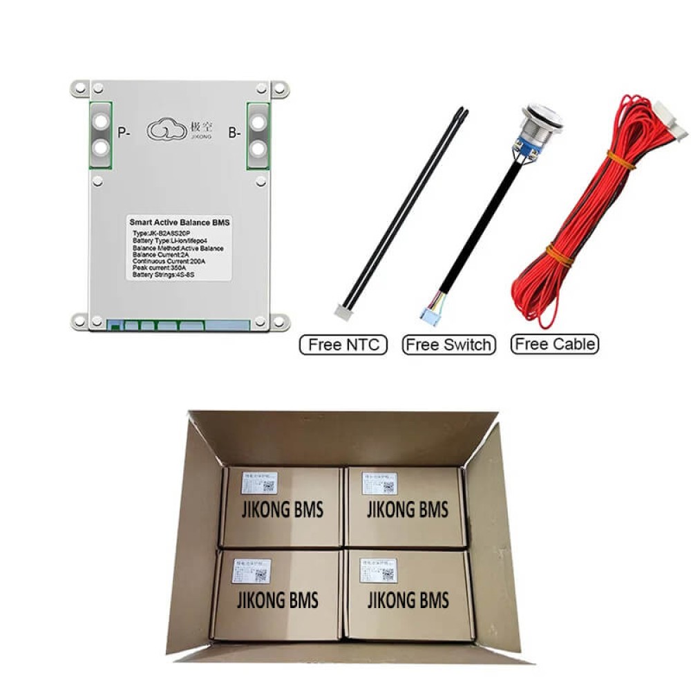 LiFePO4 BMS - JK 300A Active BMS with CAN Bus and Heating