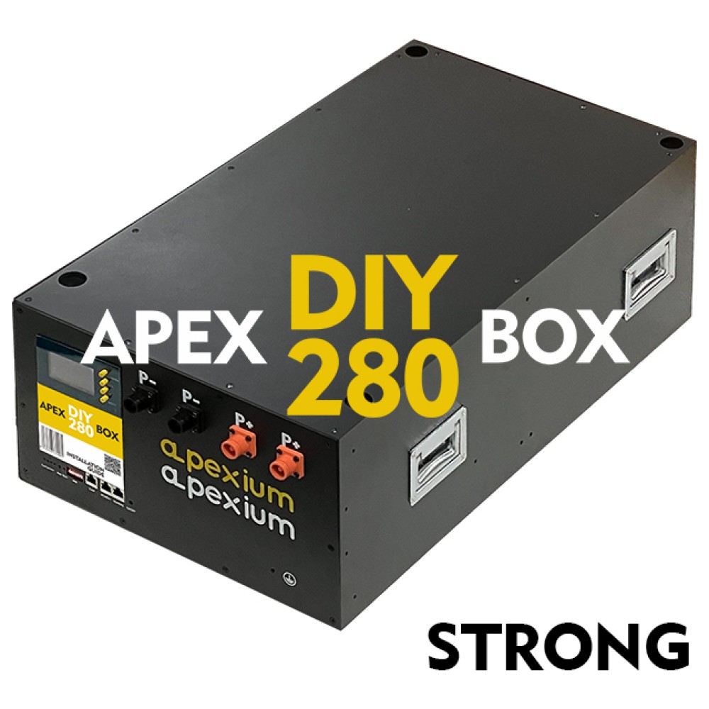 LiFePO4 Battery Box - Apexium 280 DIY Kit with BMS & LCD